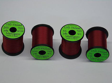 UNI Products J.G. Côté inc. | 8/0 UNI-Thread, 72 denier, 28 colors.